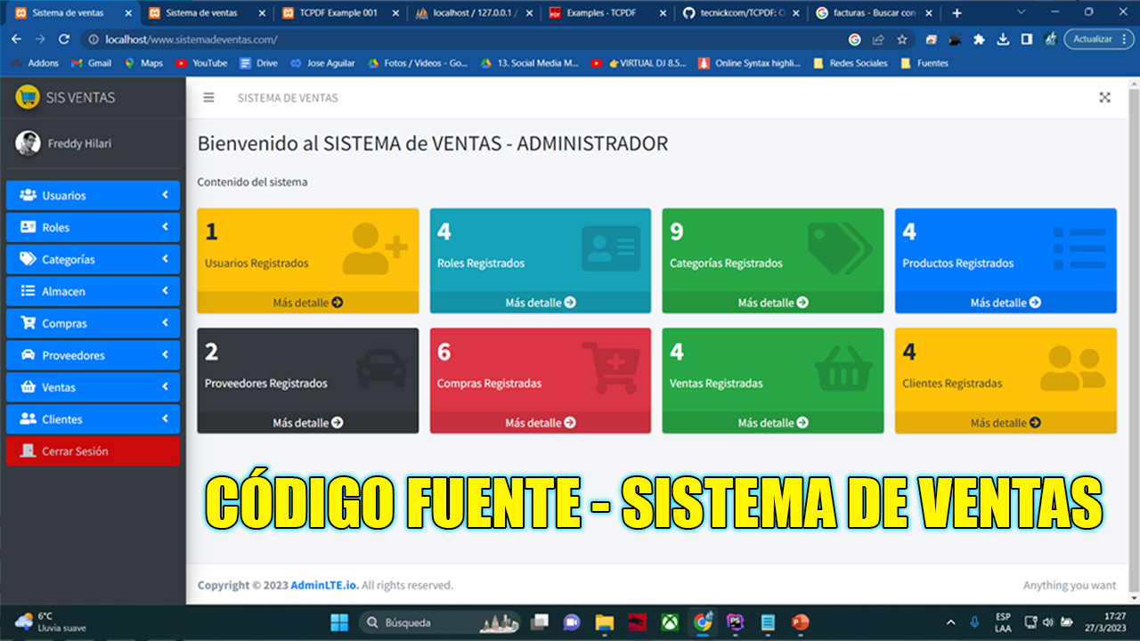 Códigos fuente de sistemas completos 💻💻💻 - Hilari Web